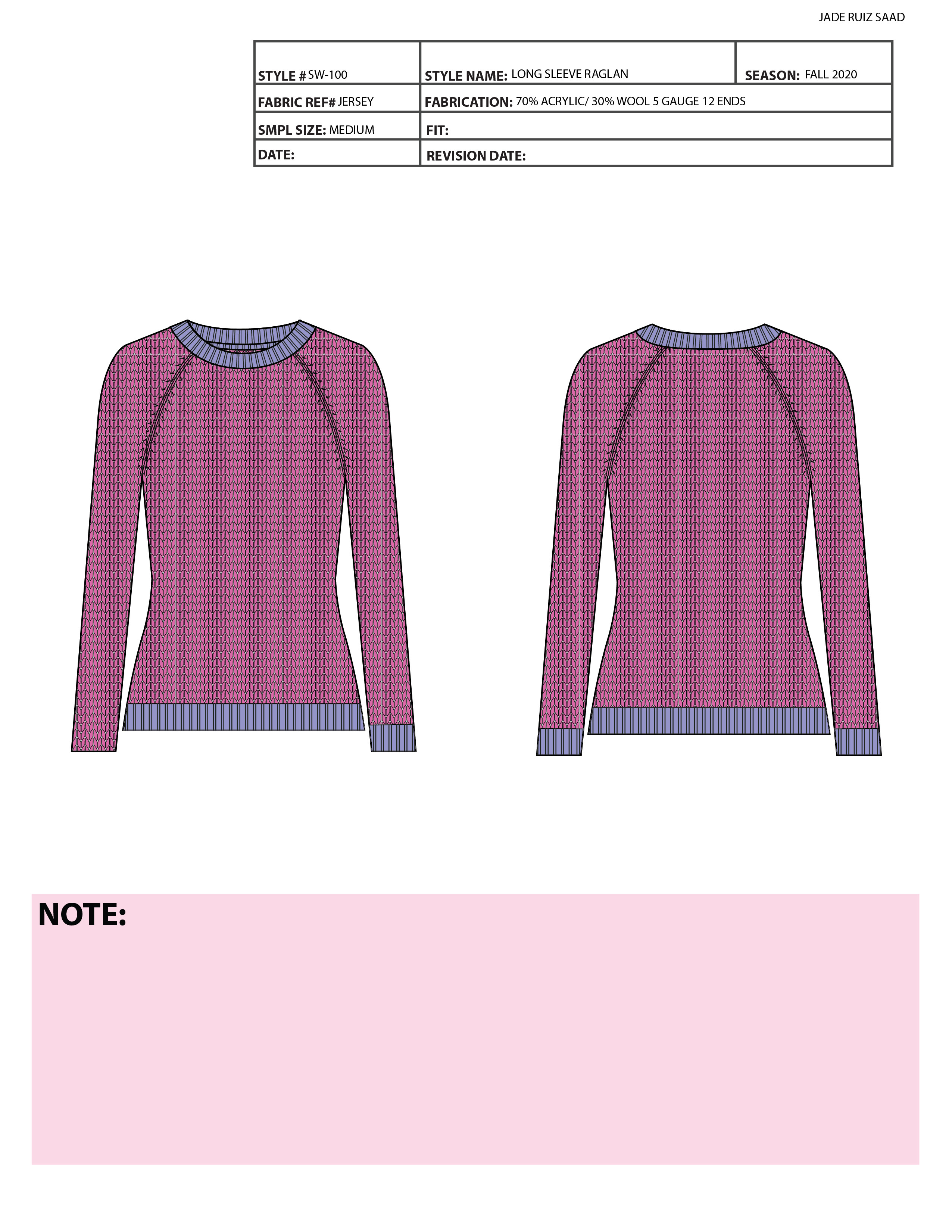 Rib Knit Sweater Flat